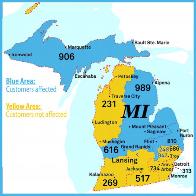 10 Digit Dialing To Be Mandatory For Area Code 989 In The Thumb
