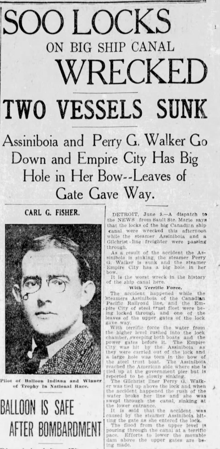 Day Of The Soo Locks Disaster — 1909’s Maritime Meltdown At Sault Ste ...