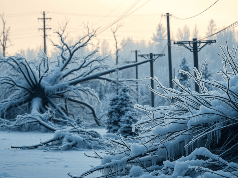 Michigan Ice Storm Emergency -10 Counties Face Massive Damage In Wake ...