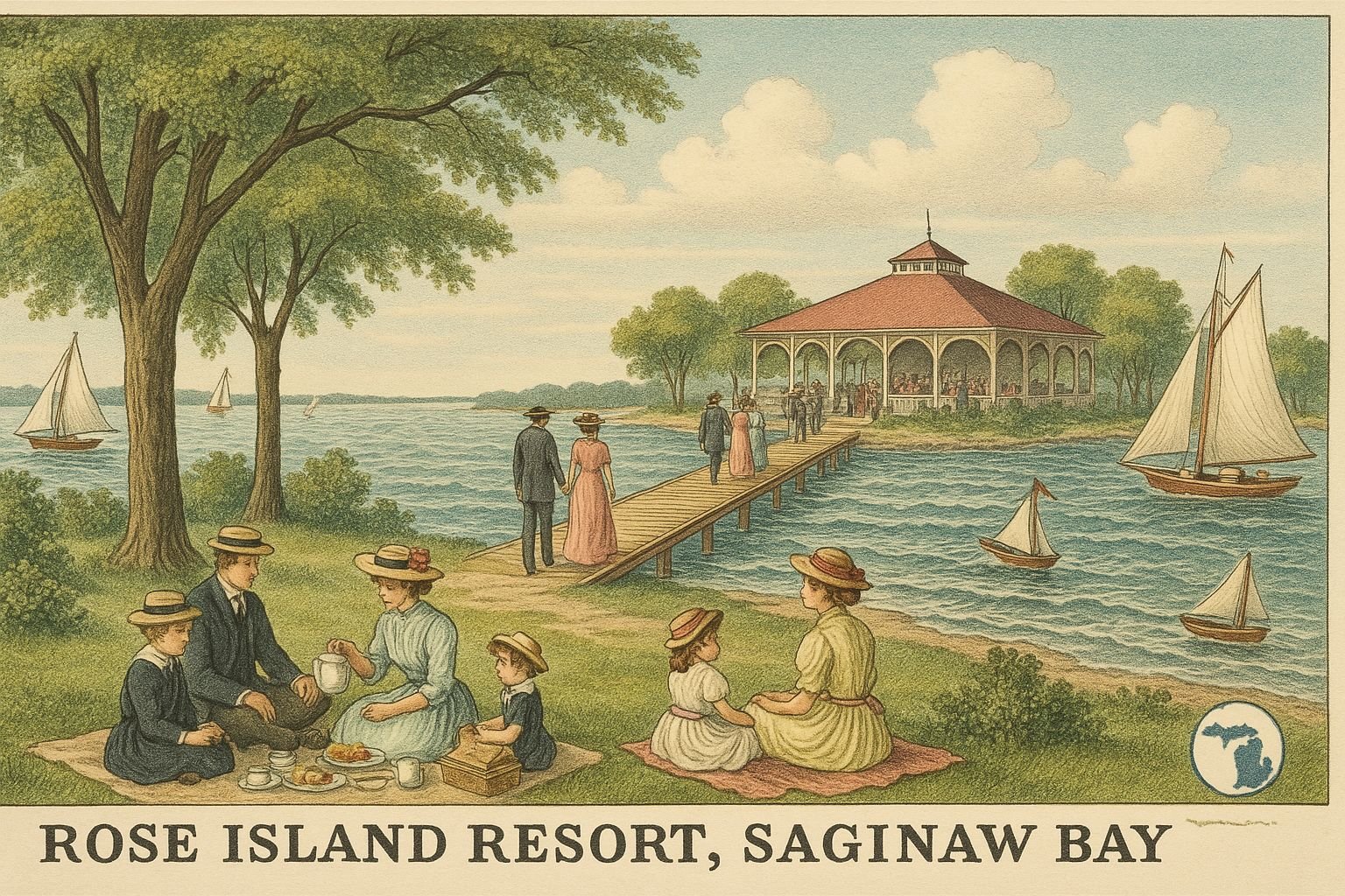 Edwardian Summer At Rose Island