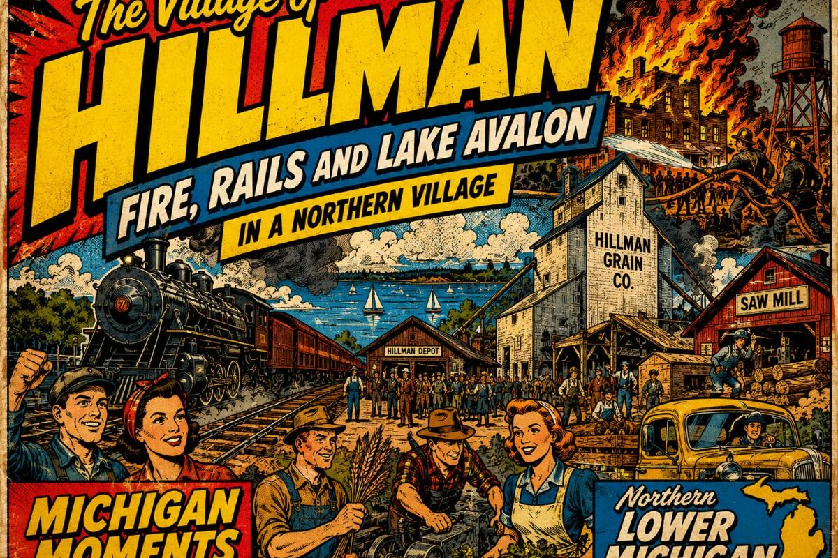 History Of Hillman Michigan - 1908 Fire, Railroads And Lake Avalon ...