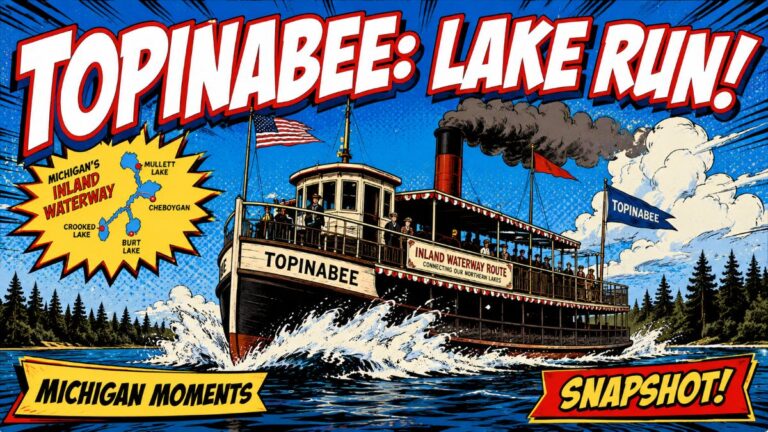 Passenger Steamer Topinabee On Burt Lake: Historic Michigan Short